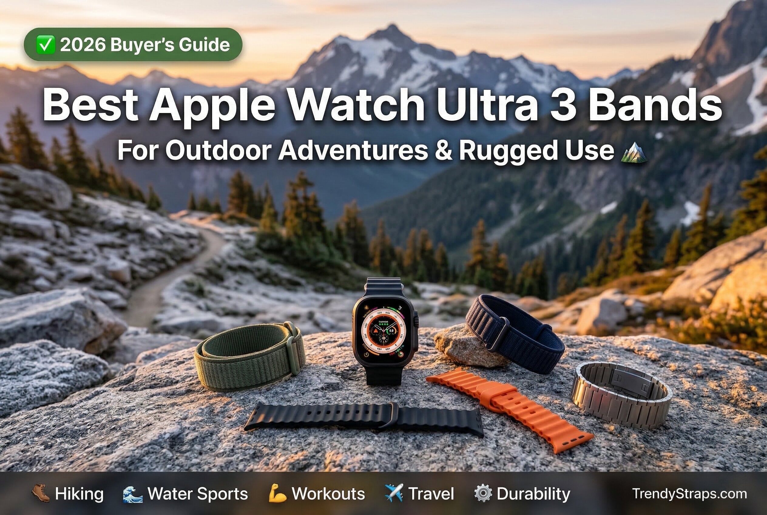 Apple Watch Ultra 3 Bands | Rugged, Sport & Titanium Straps ...