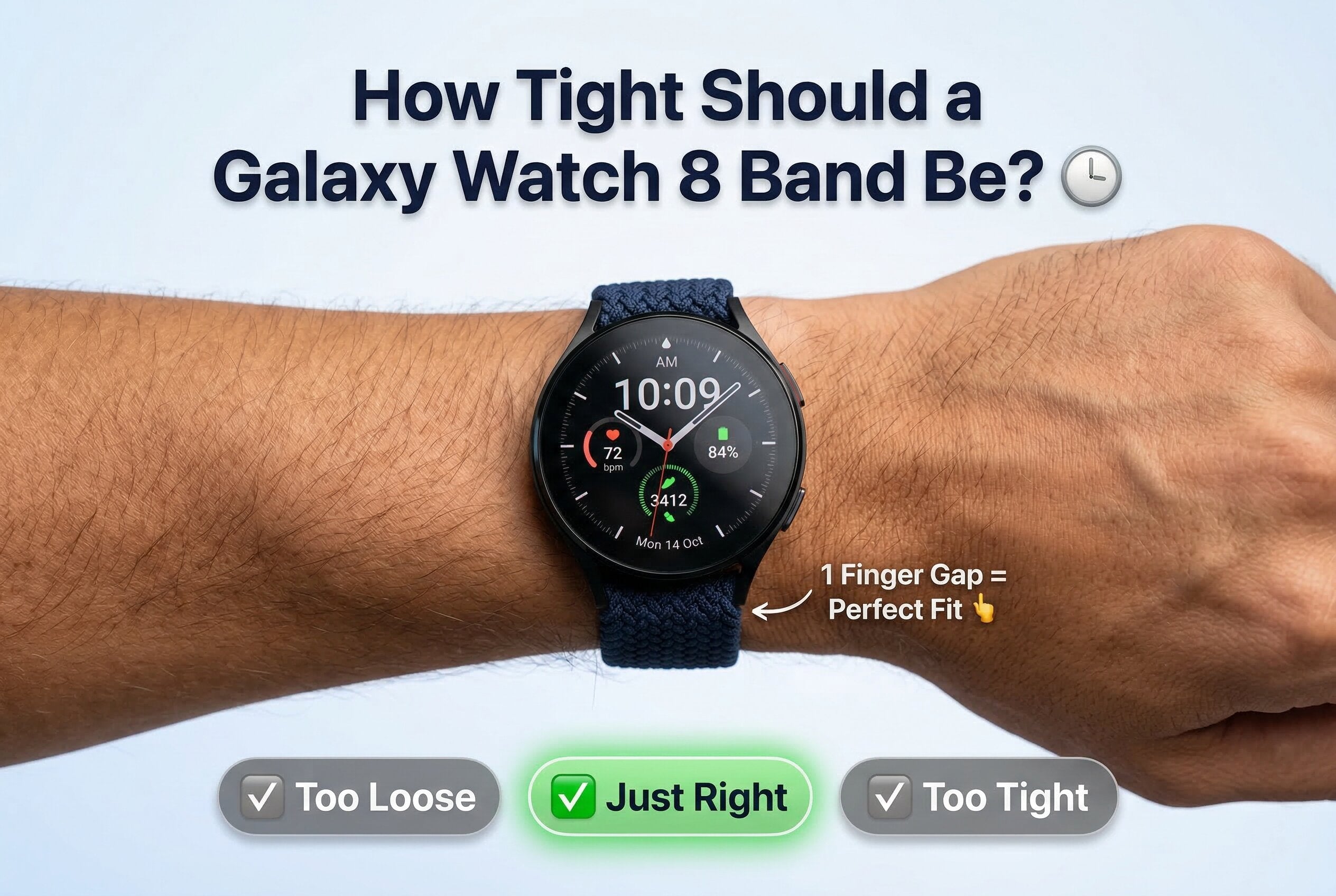 How Tight Should a Galaxy Watch 8 Band Be? | Fit Guide – trendystraps.com