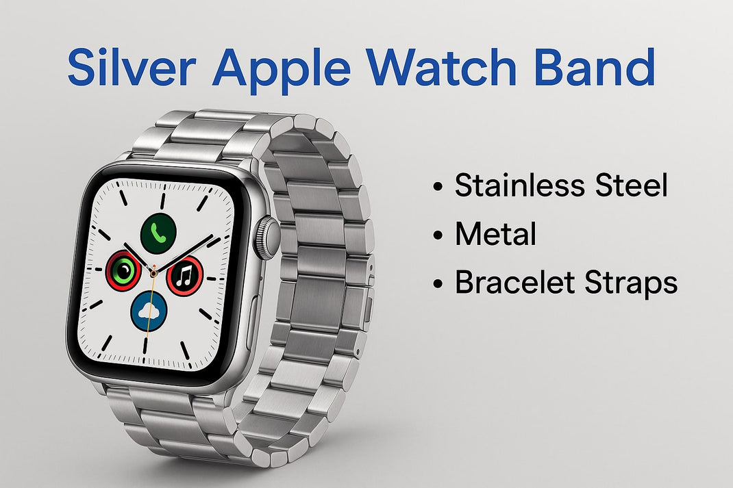 Silver Apple Watch Bands for Every Style – trendystraps.com